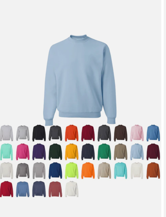 Sweatshirt Color Chart – BEC Creations & Designs