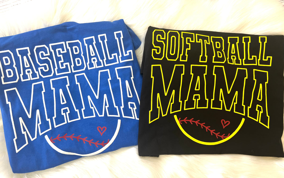 Baseball/Softball Puff Print| BEC Creations & Designs